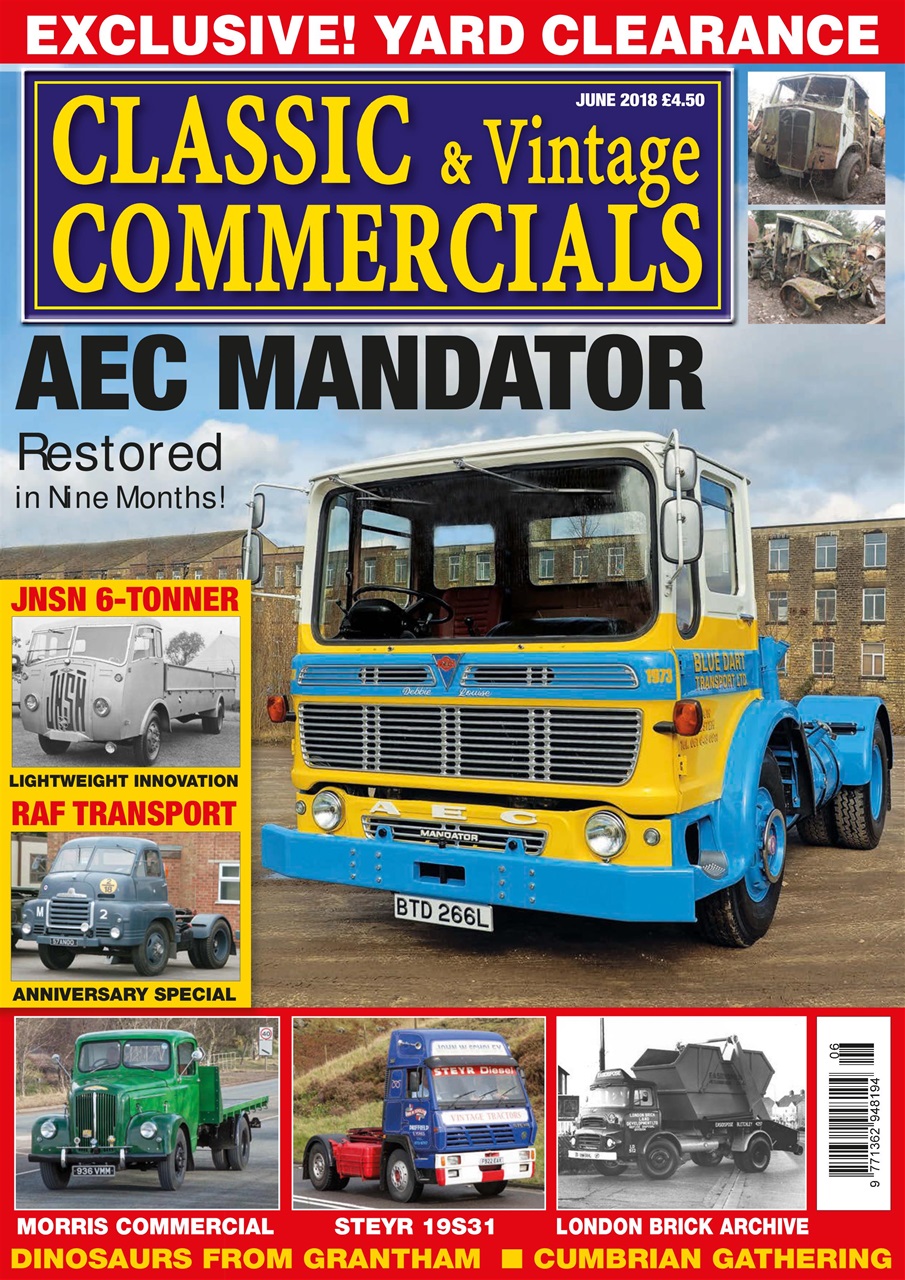 Classic & Vintage Commercials Magazine - June 2018 Back Issue