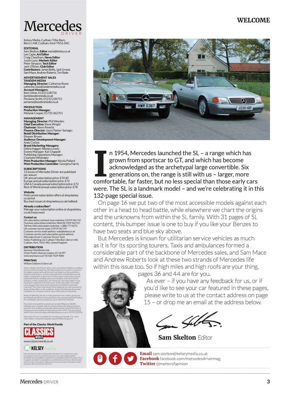 Mercedes Driver Magazine - July 2018 Back Issue