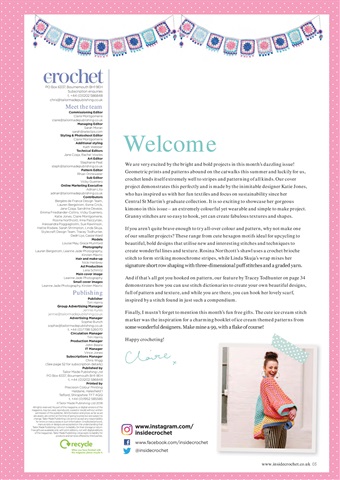Inside Crochet Magazine - Issue 102 Subscriptions | Pocketmags