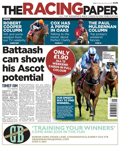 The Racing Paper Magazine - 25th May 2018 Back Issue