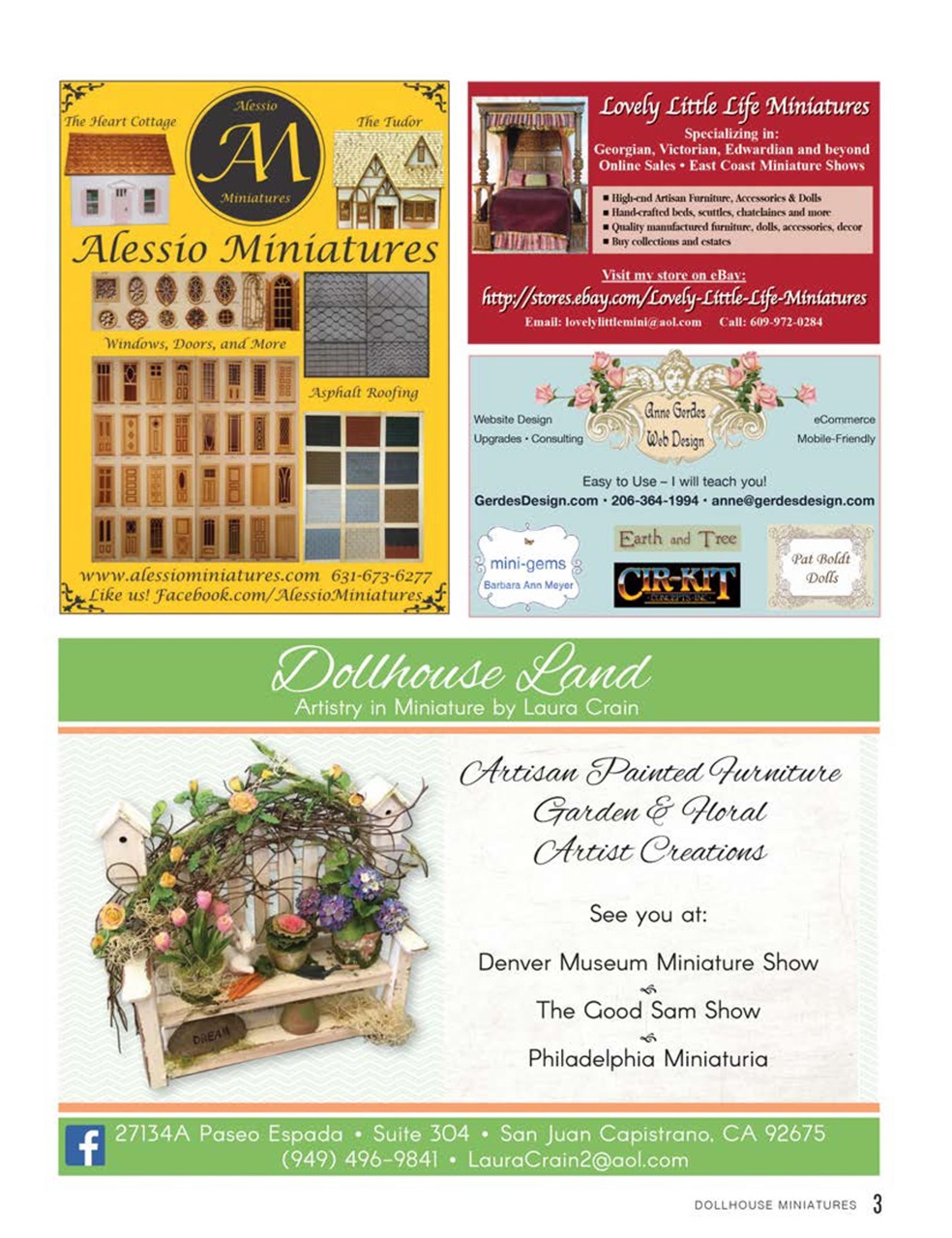 Dollhouse Miniatures Magazine - Issue 64 Back Issue