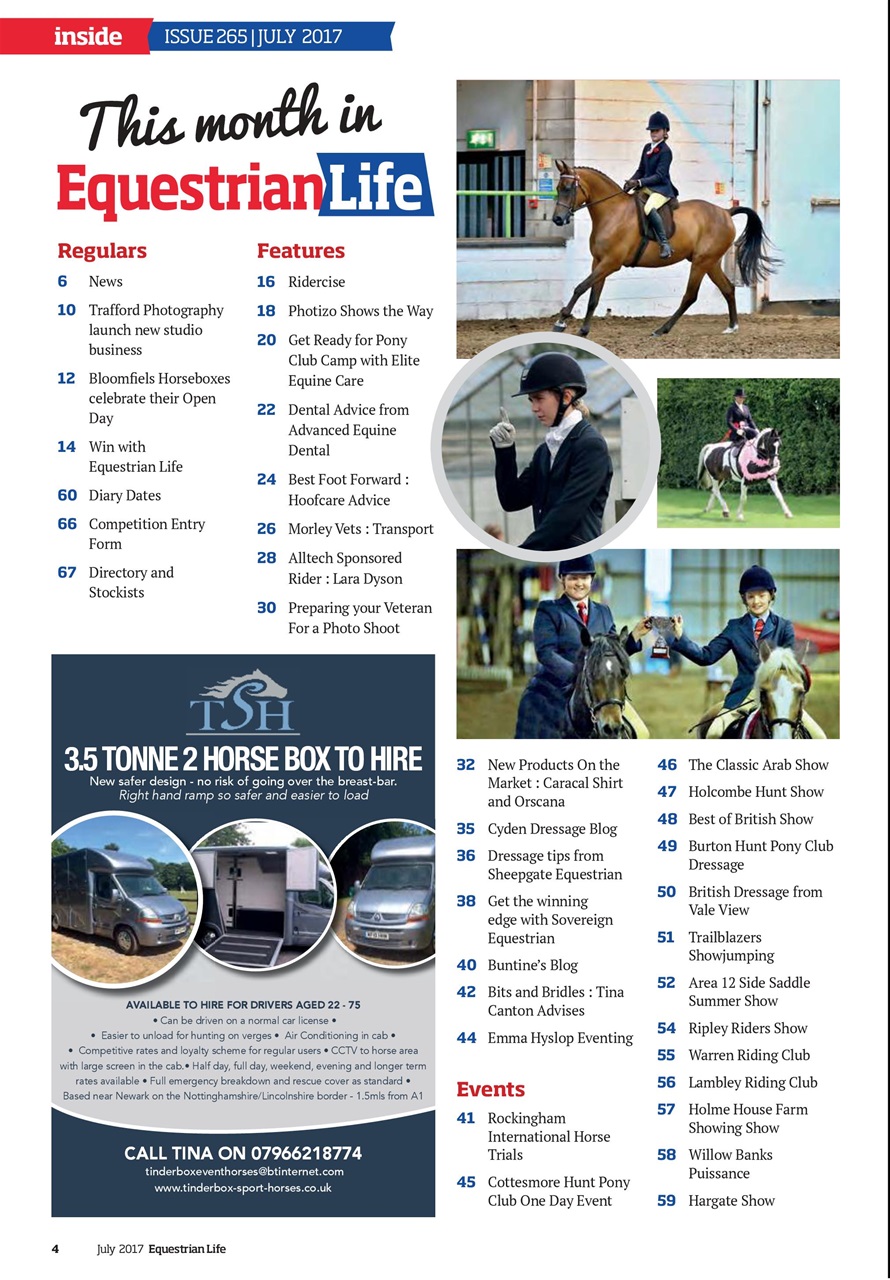 Equestrian Life Magazine - Equestrian Life Jul 2017 Back Issue