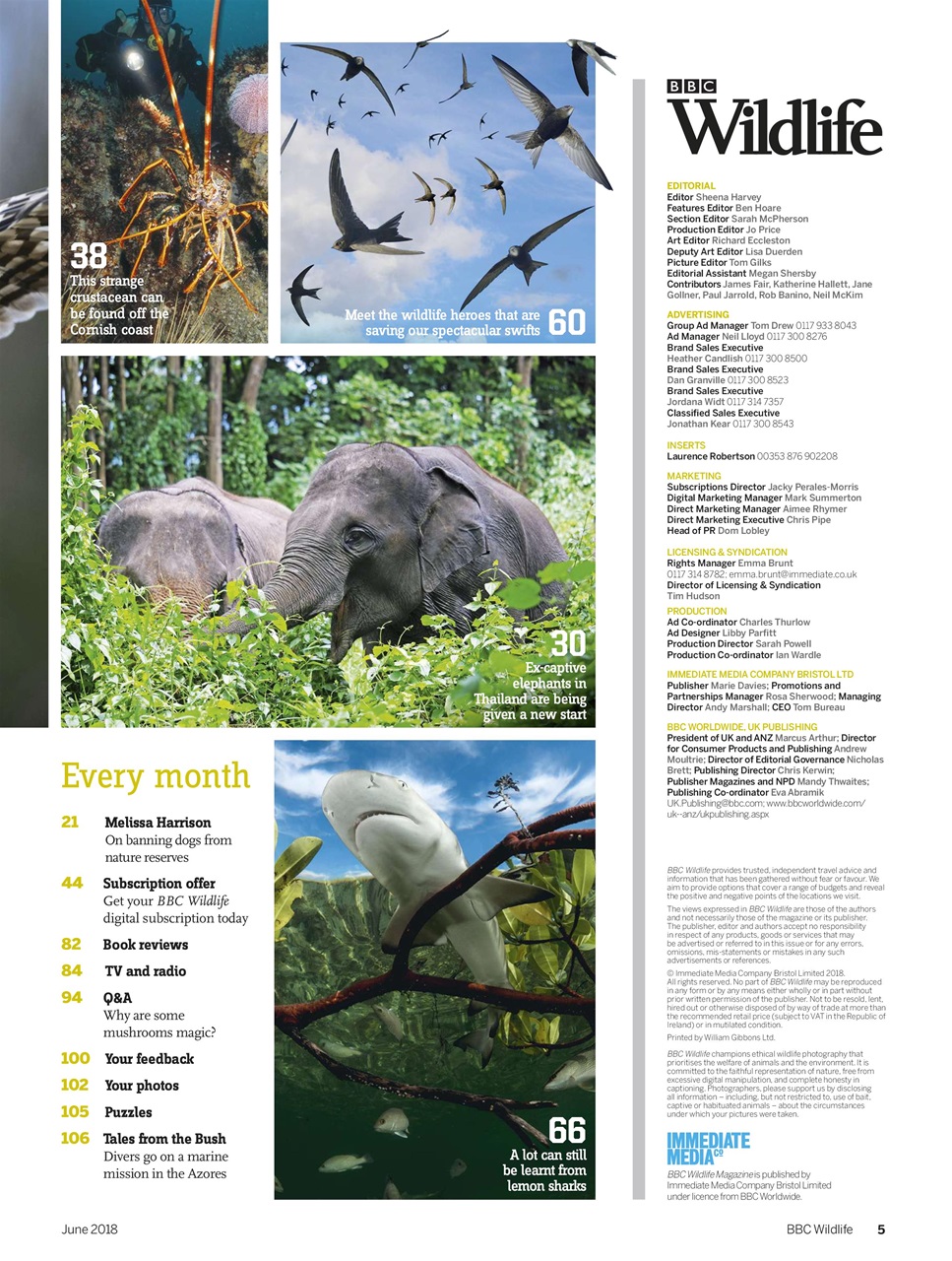 BBC Wildlife Magazine - June 2018 Subscriptions | Pocketmags