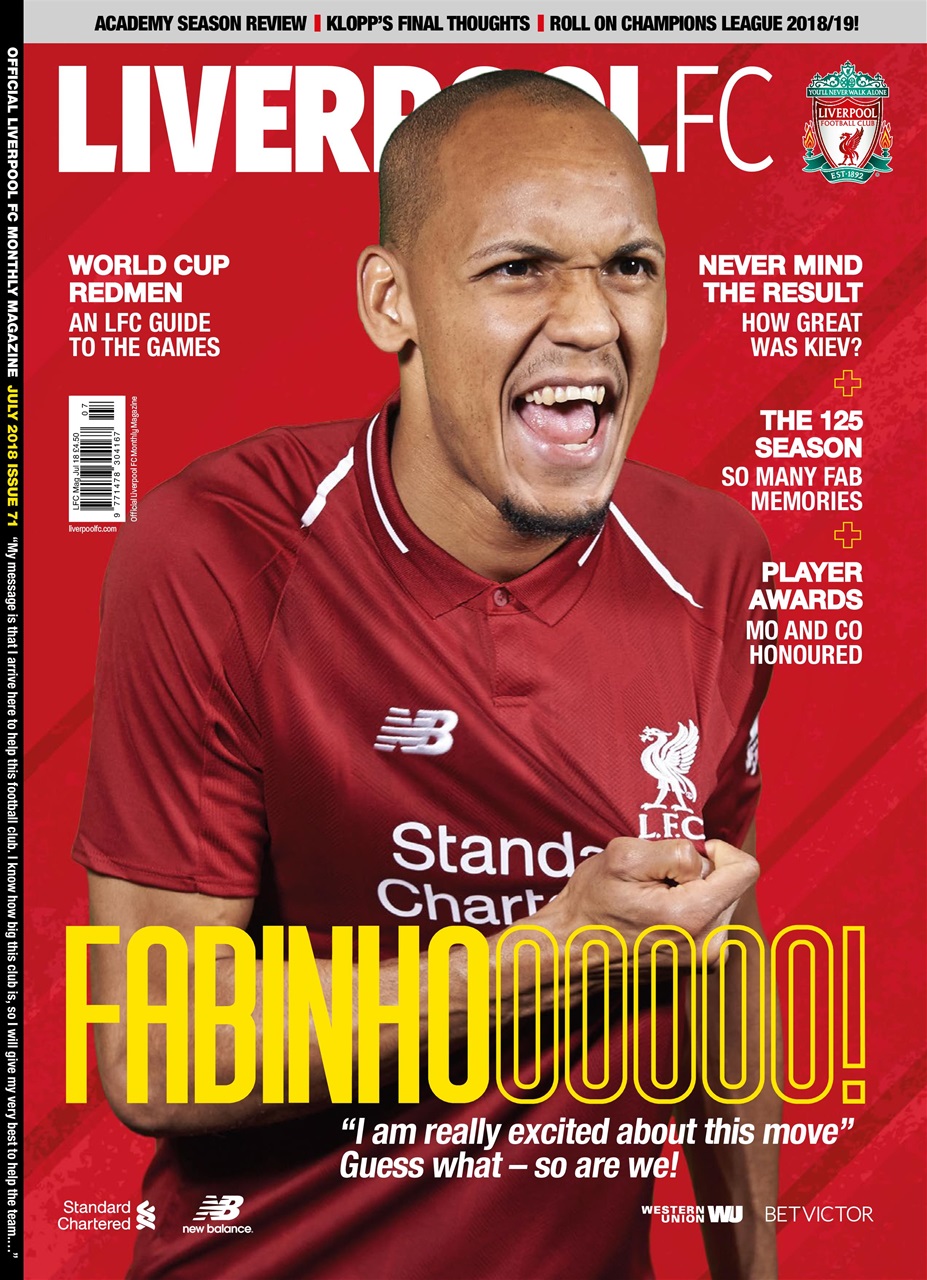 Liverpool FC Magazine - Jul-18 Back Issue