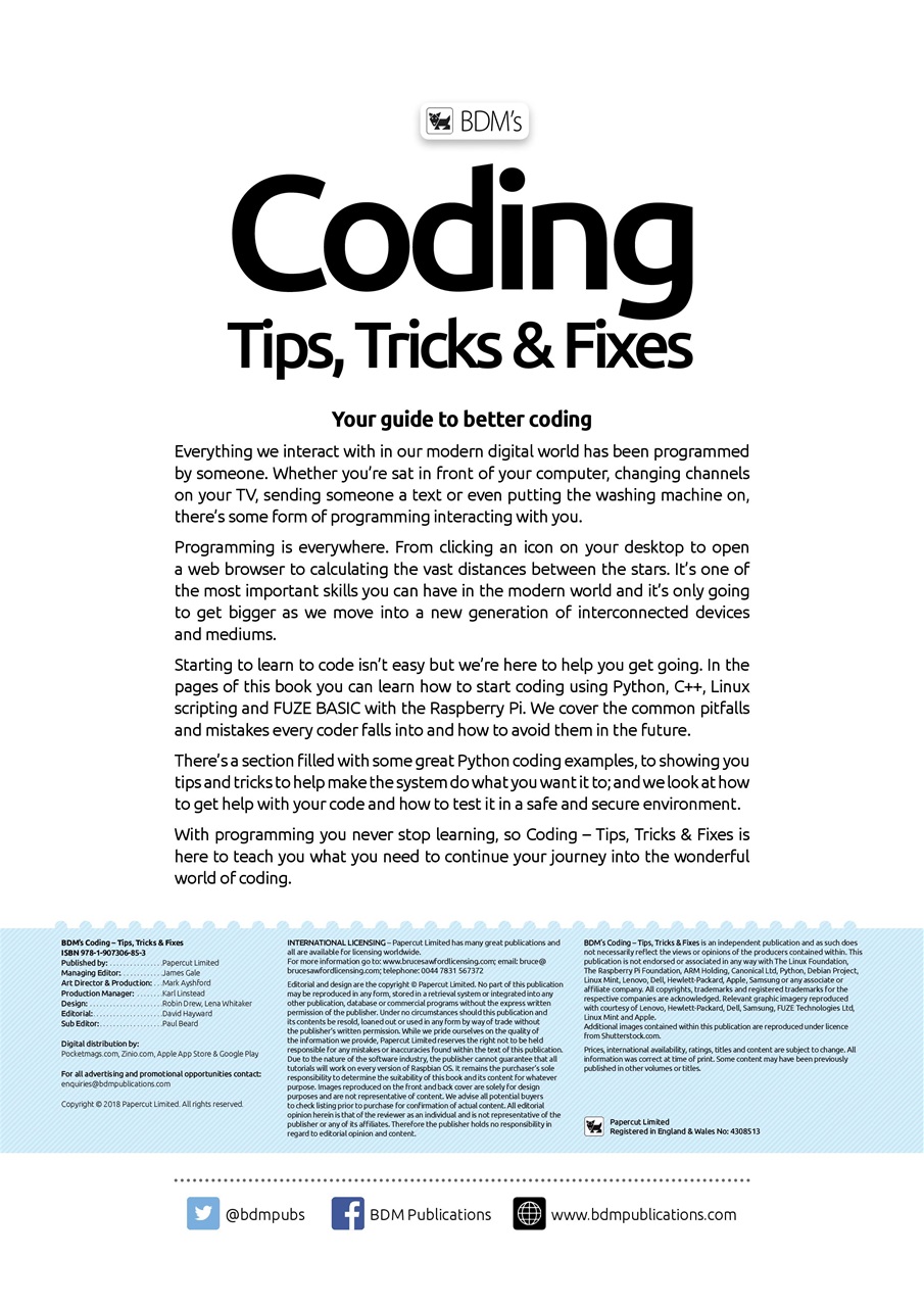 Coding User Magazine - Coding Tips, Tricks and Fixes Back Issue Coding User Magazine - Coding Tips, Tricks and Fixes Back Issue