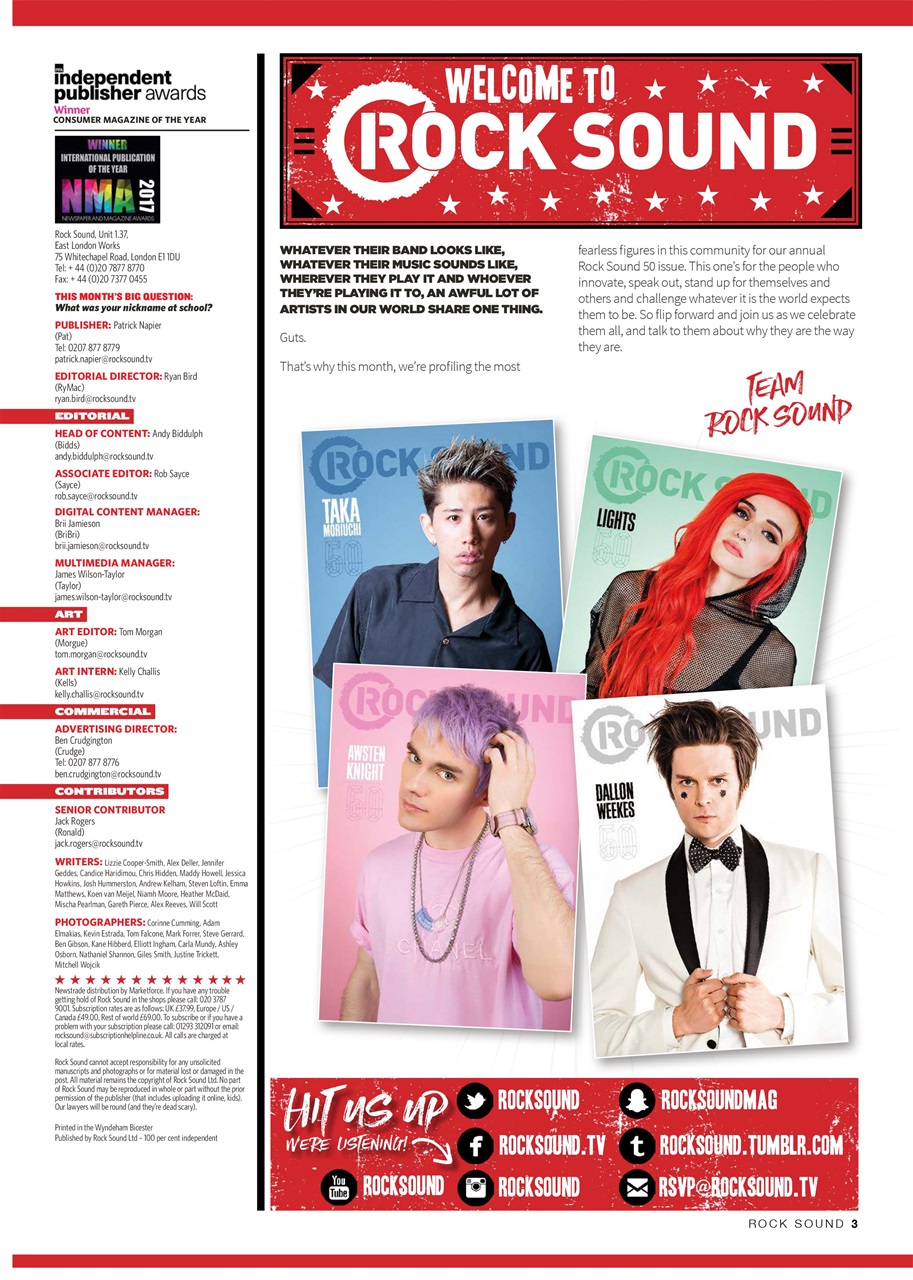 Rock Sound Magazine - The Rock Sound 50: issue 241 Back Issue