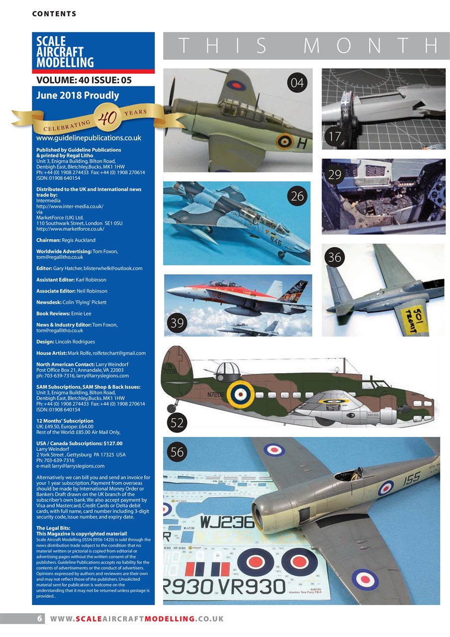 Scale Aircraft Modelling Magazine - July 2018 Back Issue