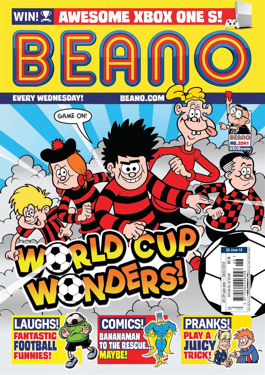 Beano Magazine - 30th June 2018 Back Issue
