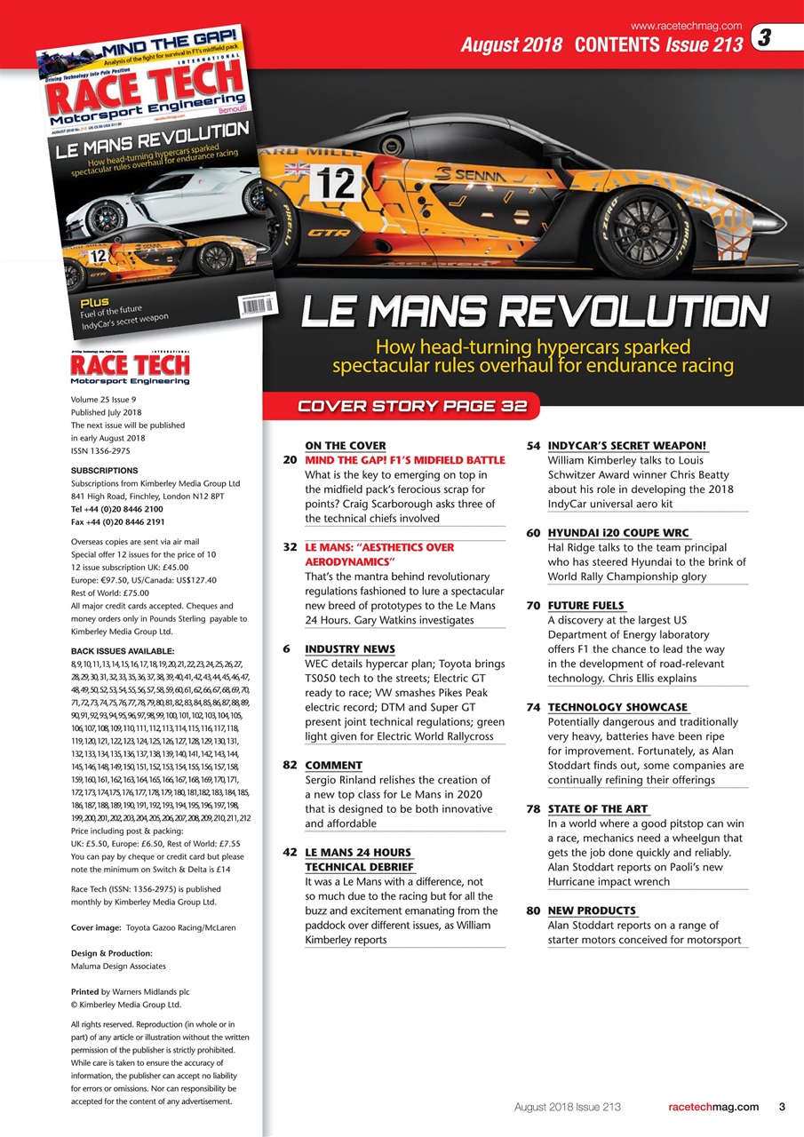 Race Tech Magazine - Issue 213 Back Issue