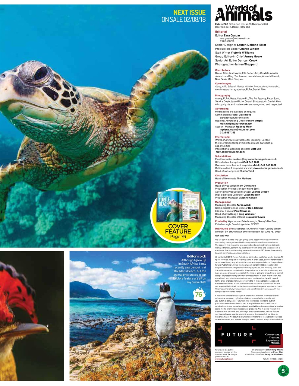 World of Animals Magazine - Issue 61 Back Issue