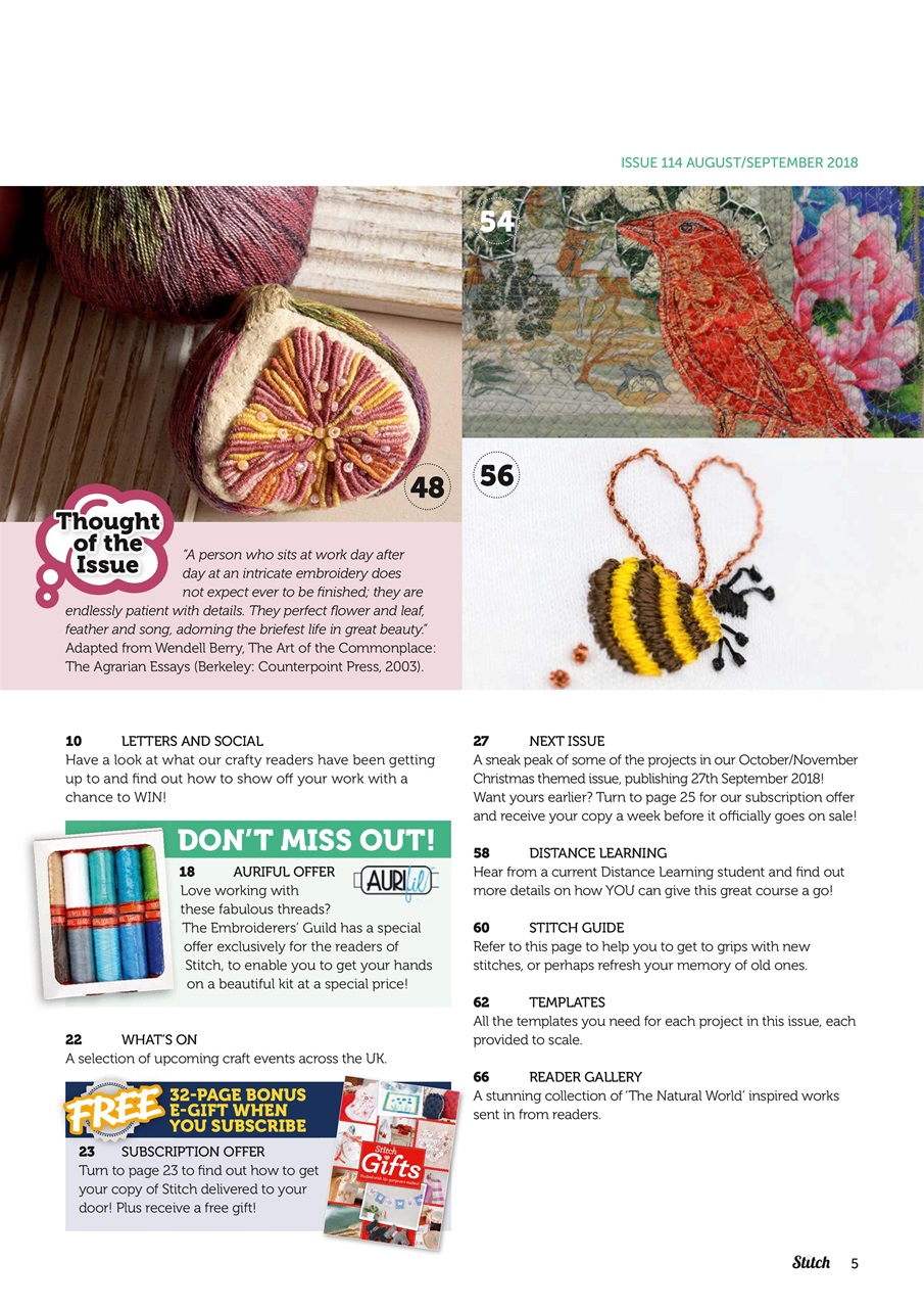 Stitch magazine - Aug/Sept 18 Subscriptions | Pocketmags