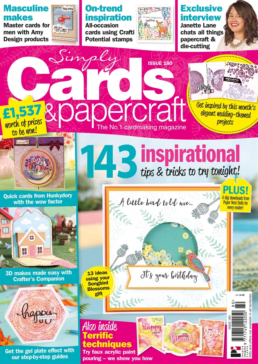 Simply Cards & Papercraft Magazine - Issue 180 Back Issue