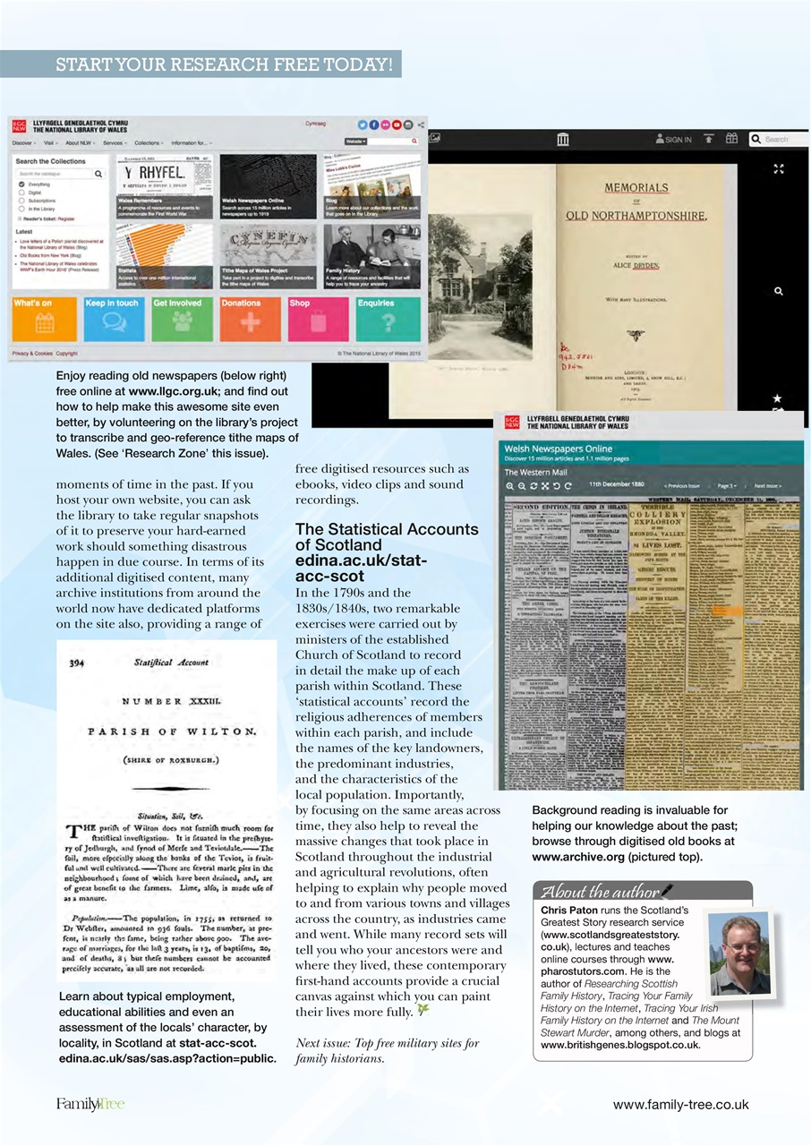 Family Tree Magazine - The top FREE family history websites! Special Issue