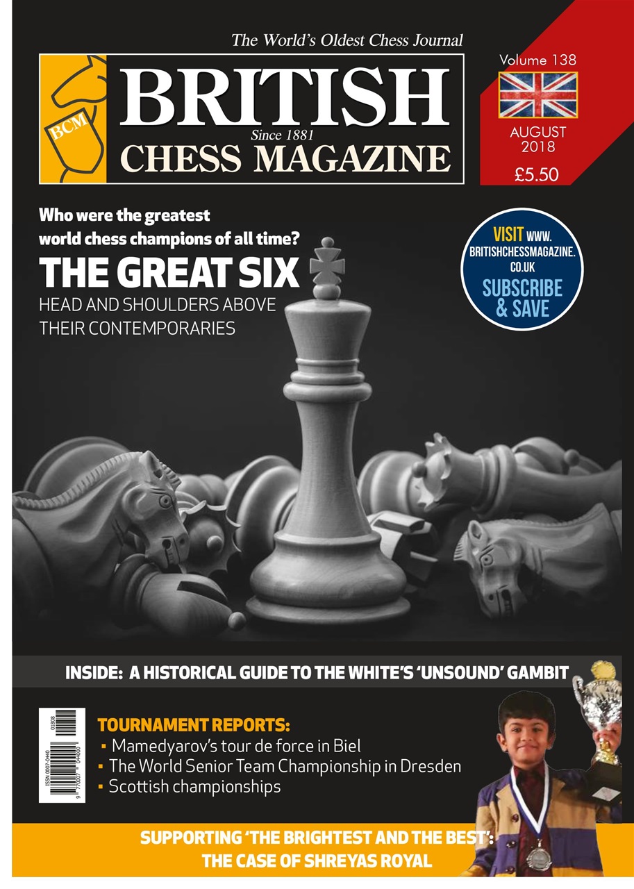 British Chess Magazine - August 2018 Back Issue