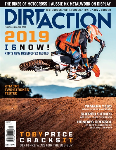 Dirt Action Magazine - Issue#224 Aug 2018 Back Issue