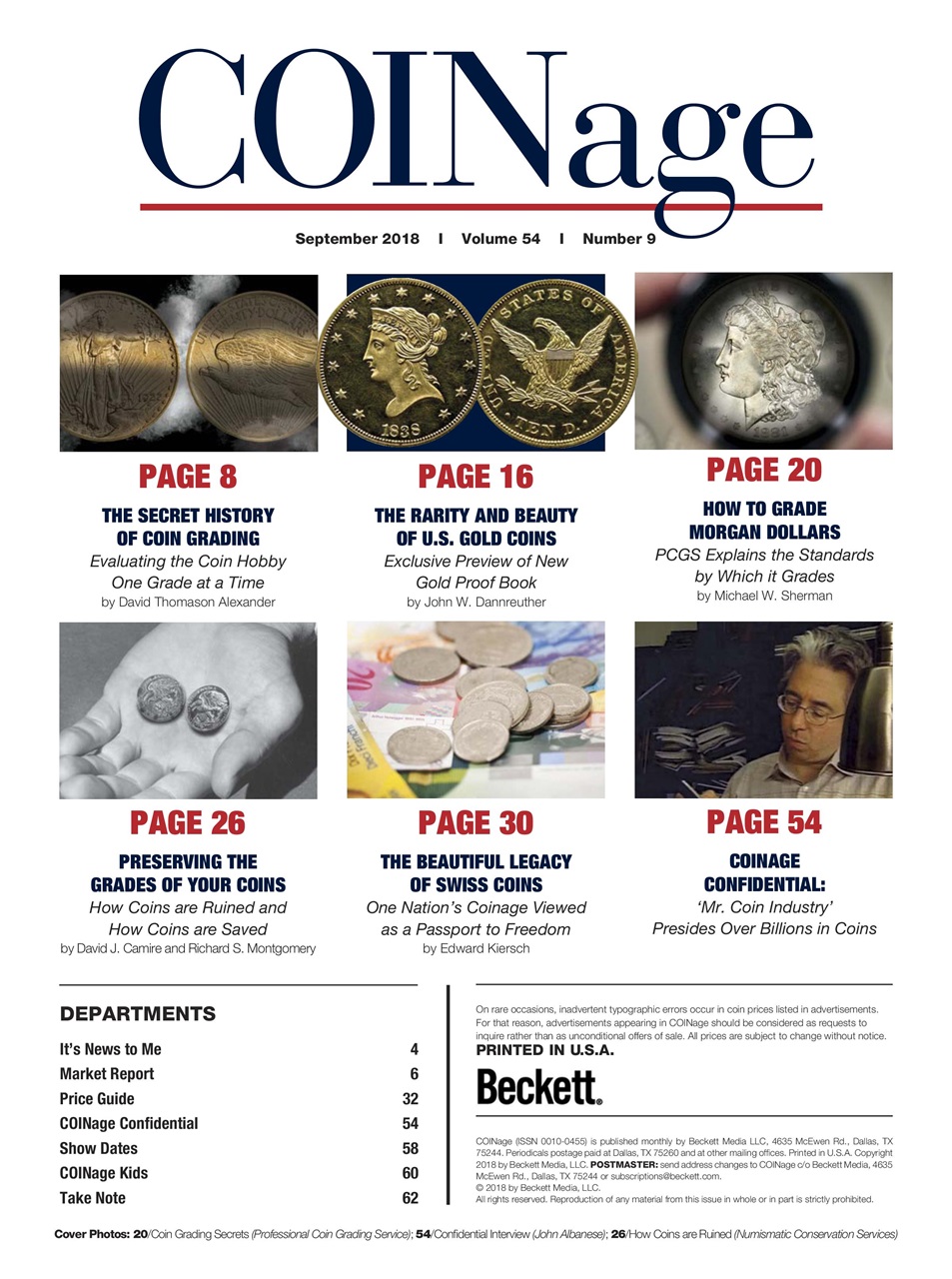 COINage Magazine - September 2018 Back Issue