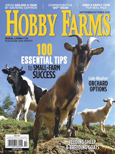 Hobby Farms Magazine - Sept/Oct 2018 Back Issue