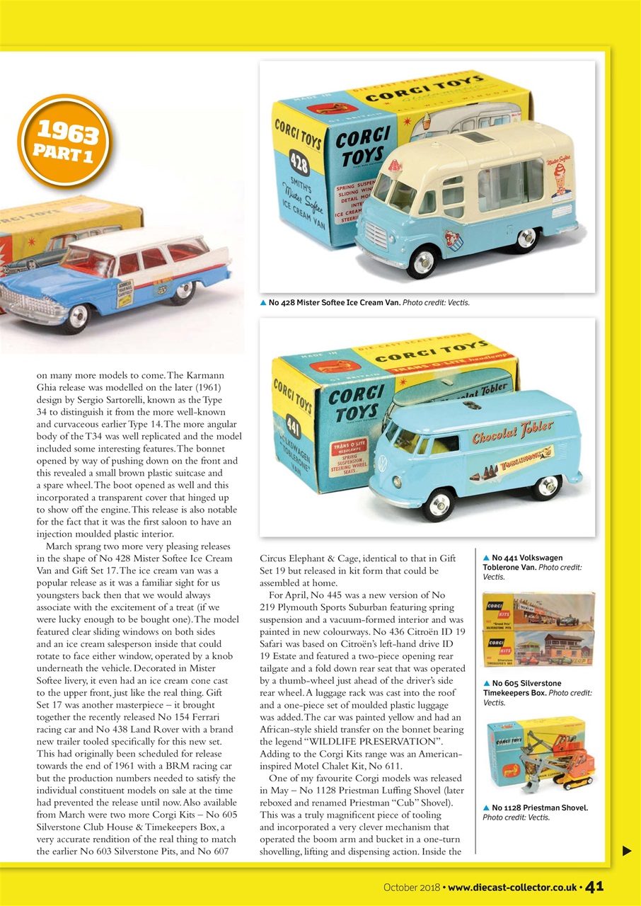 Diecast Collector Magazine - October 2018 Back Issue