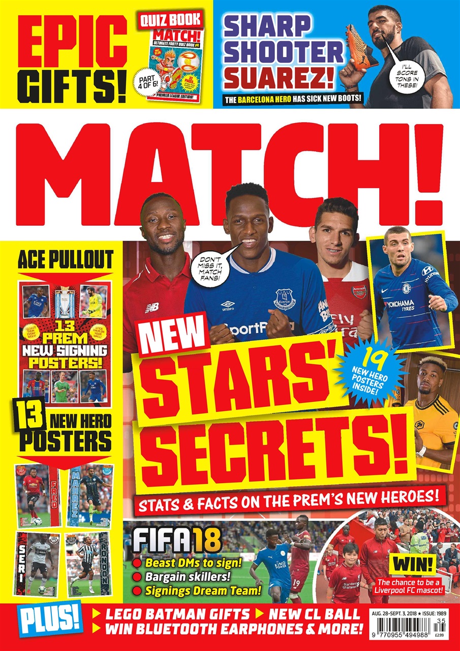 Match Magazine - 28/082/018 Subscriptions | Pocketmags