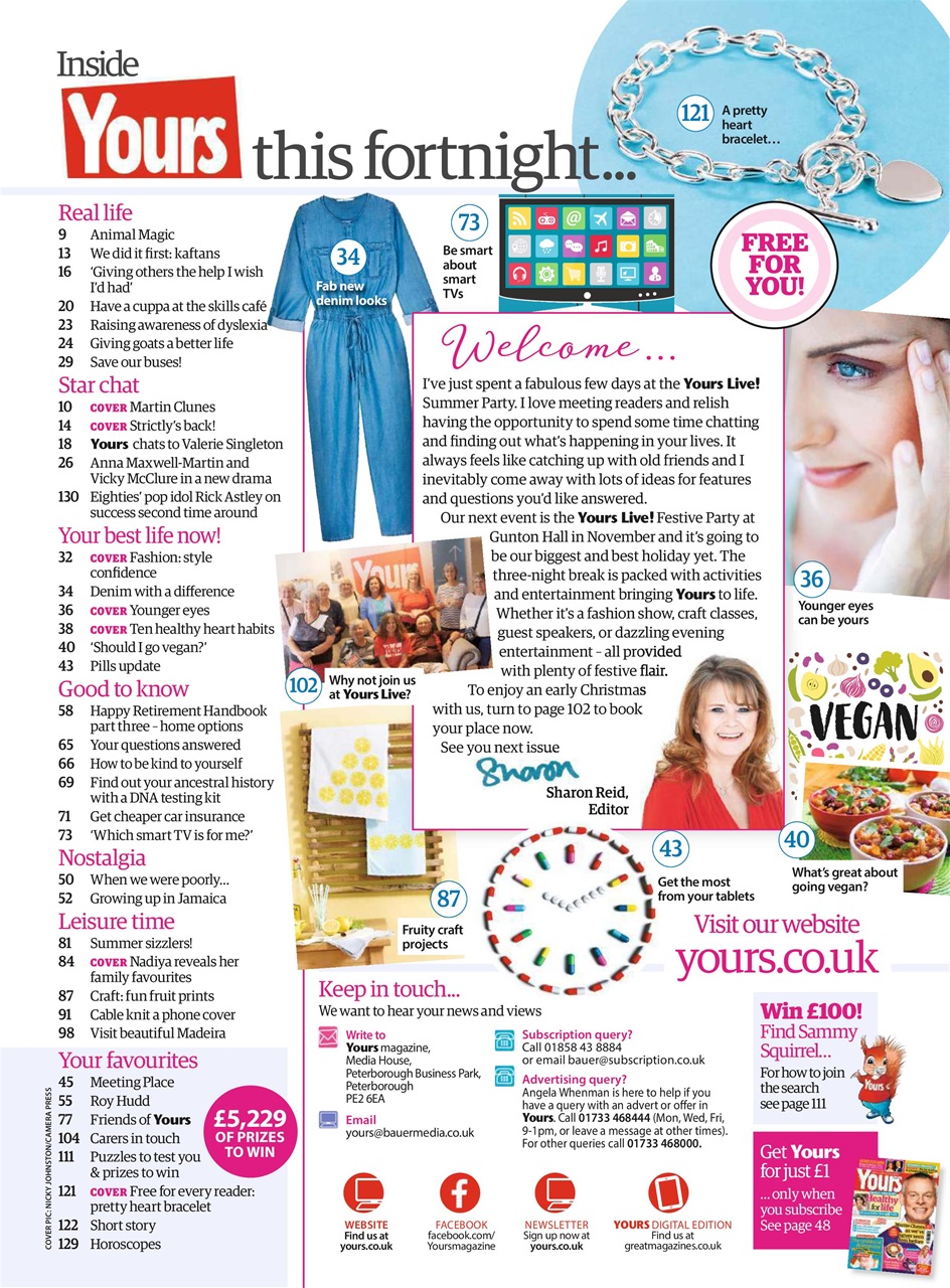 Yours Magazine - 28th August 2018 Subscriptions | Pocketmags