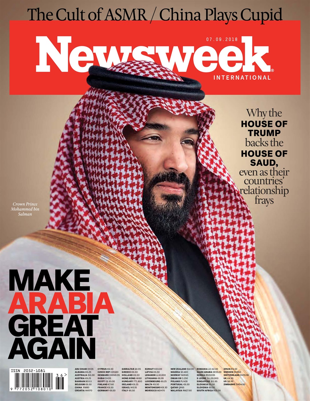 Newsweek International Magazine - 7th September 2018 Back Issue