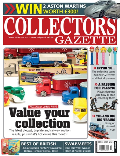 Collectors Gazette Magazine - October 2018 Back Issue