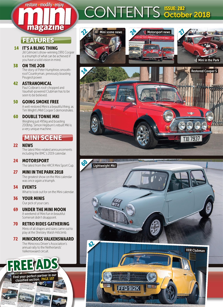 Mini Magazine - October 2018 Back Issue