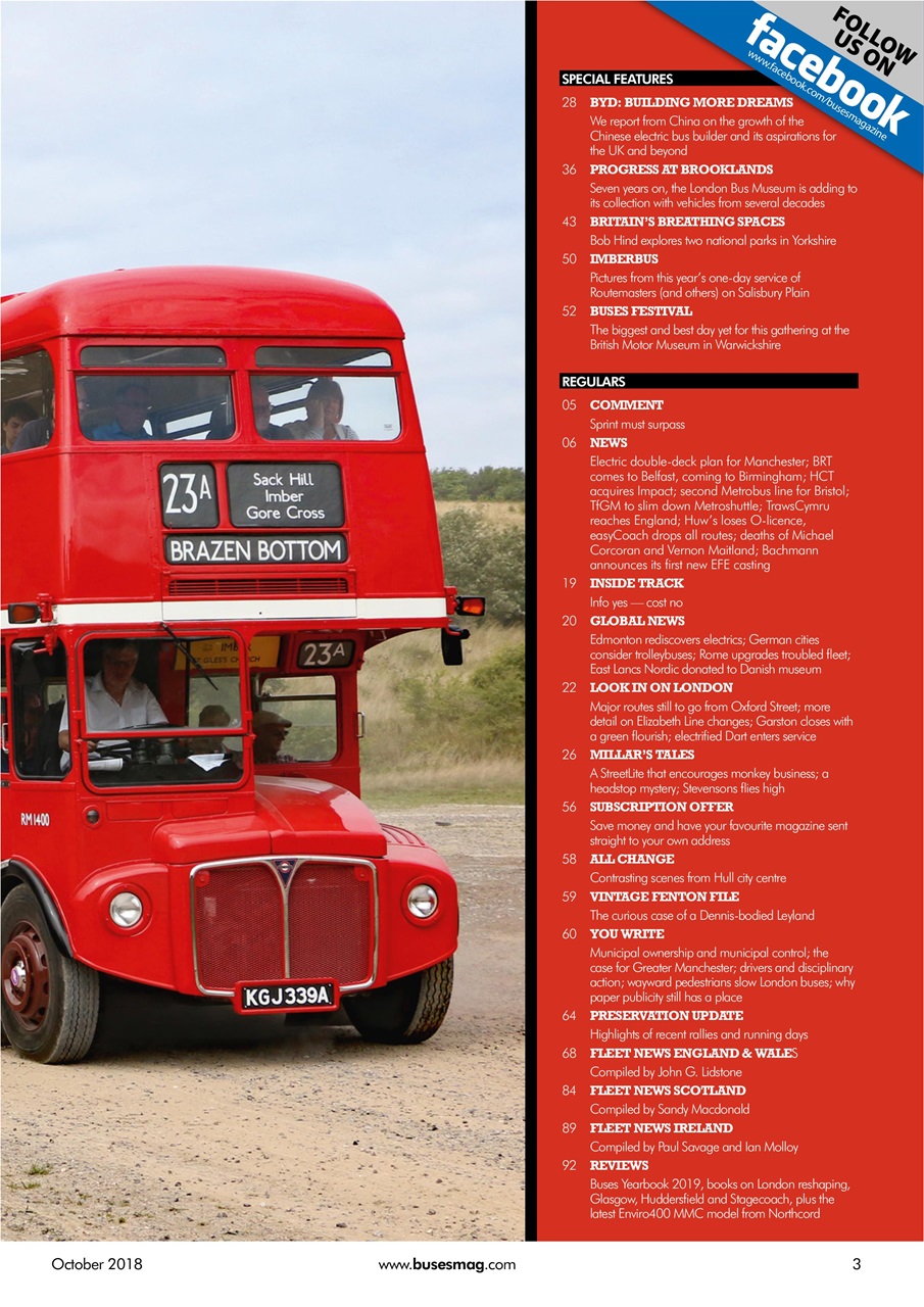 Buses Magazine - October 2018 Subscriptions | Pocketmags