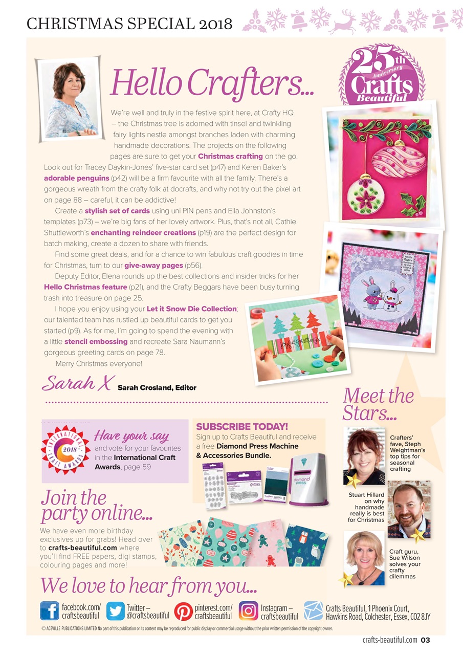 Crafts Beautiful Magazine - Xmas Special 2018 Subscriptions | Pocketmags