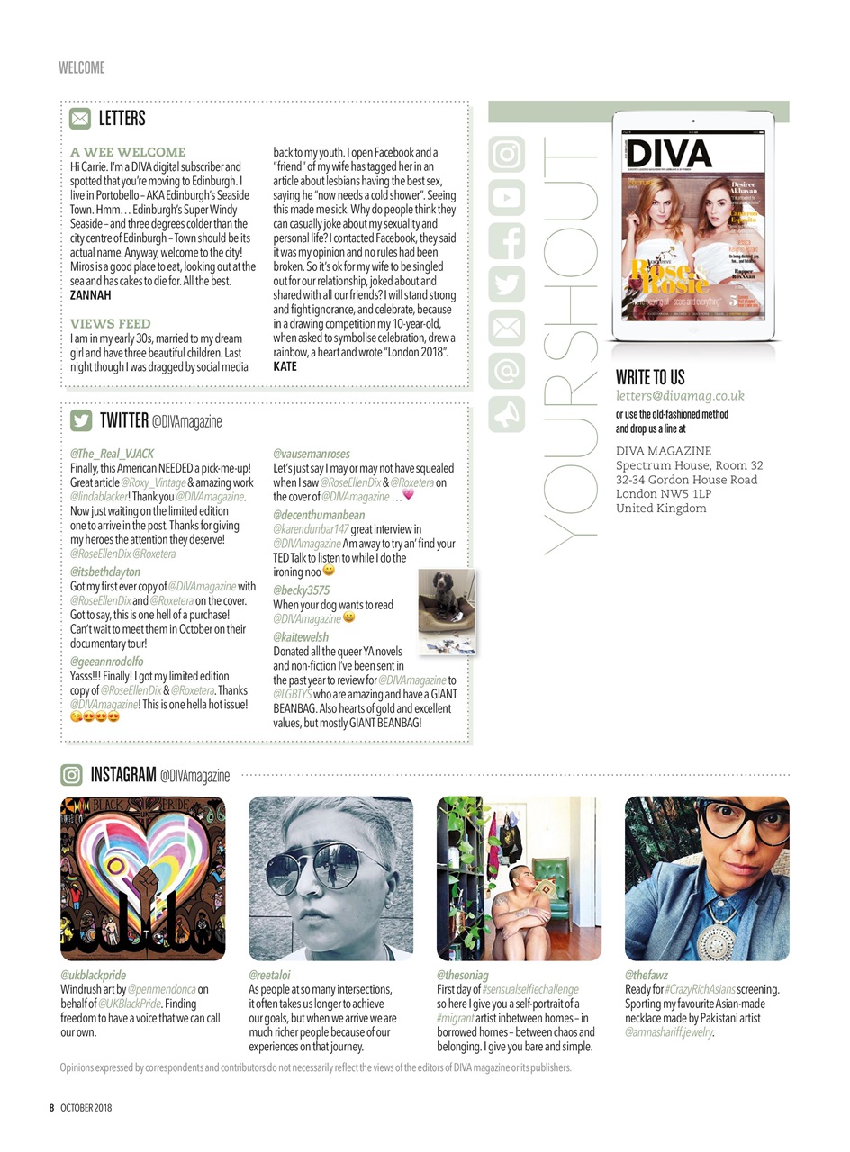 DIVA Magazine - October 2018 Back Issue