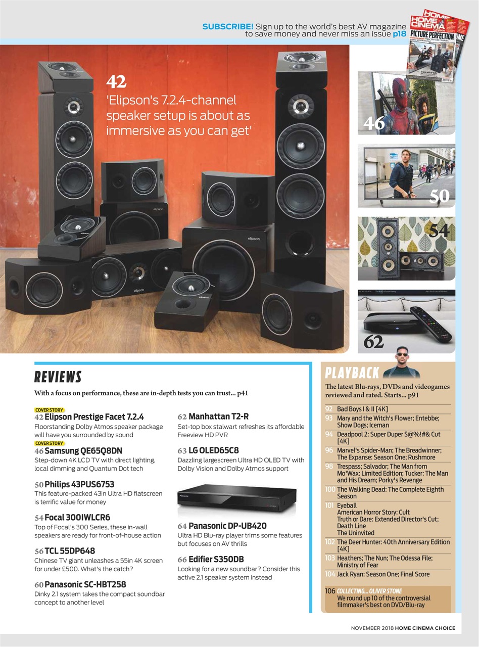 Home Cinema Choice Magazine - Nov-18 Subscriptions | Pocketmags