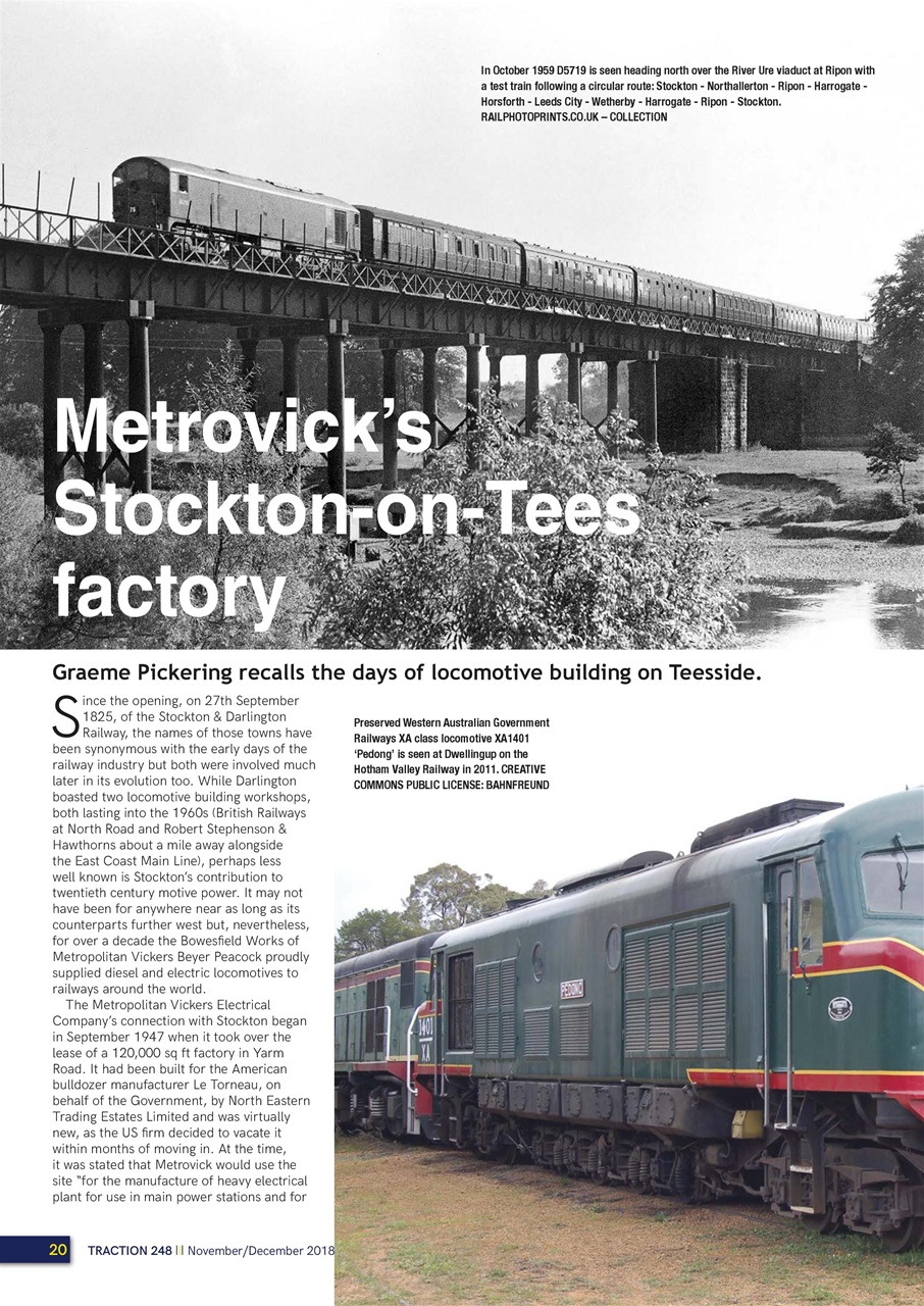 Traction Magazine - Nov-Dec 2018 Back Issue