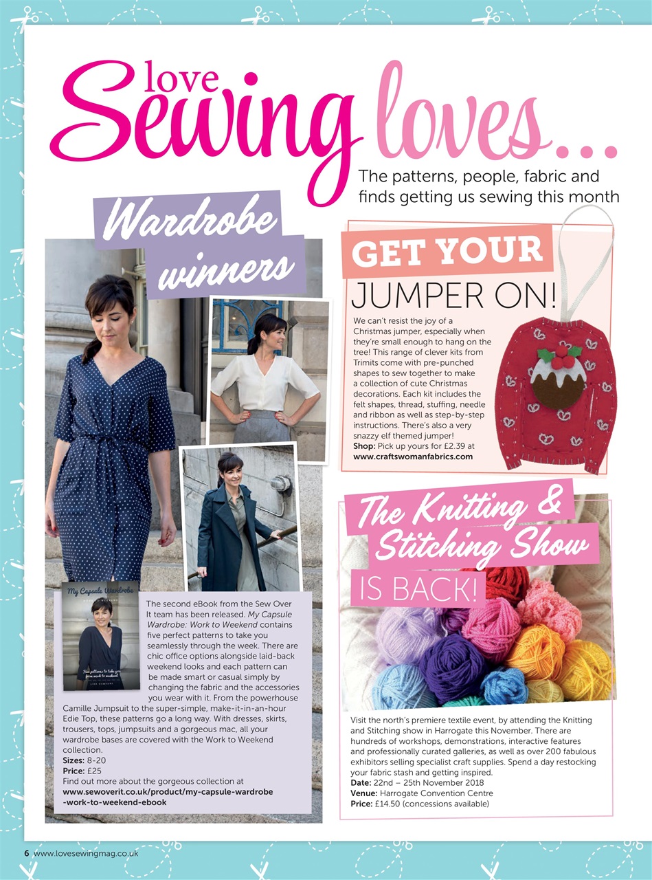 Love Sewing Magazine - Issue 59 Back Issue
