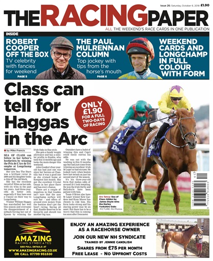The Racing Paper Magazine - 6th October 2018 Back Issue