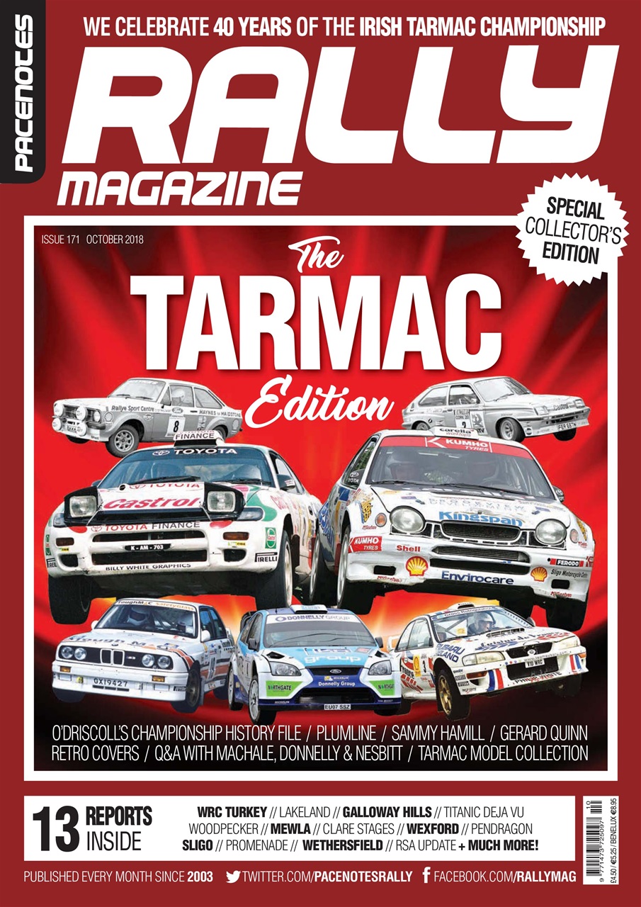 Pacenotes Rally magazine - Issue 171 - Oct 2018 Back Issue