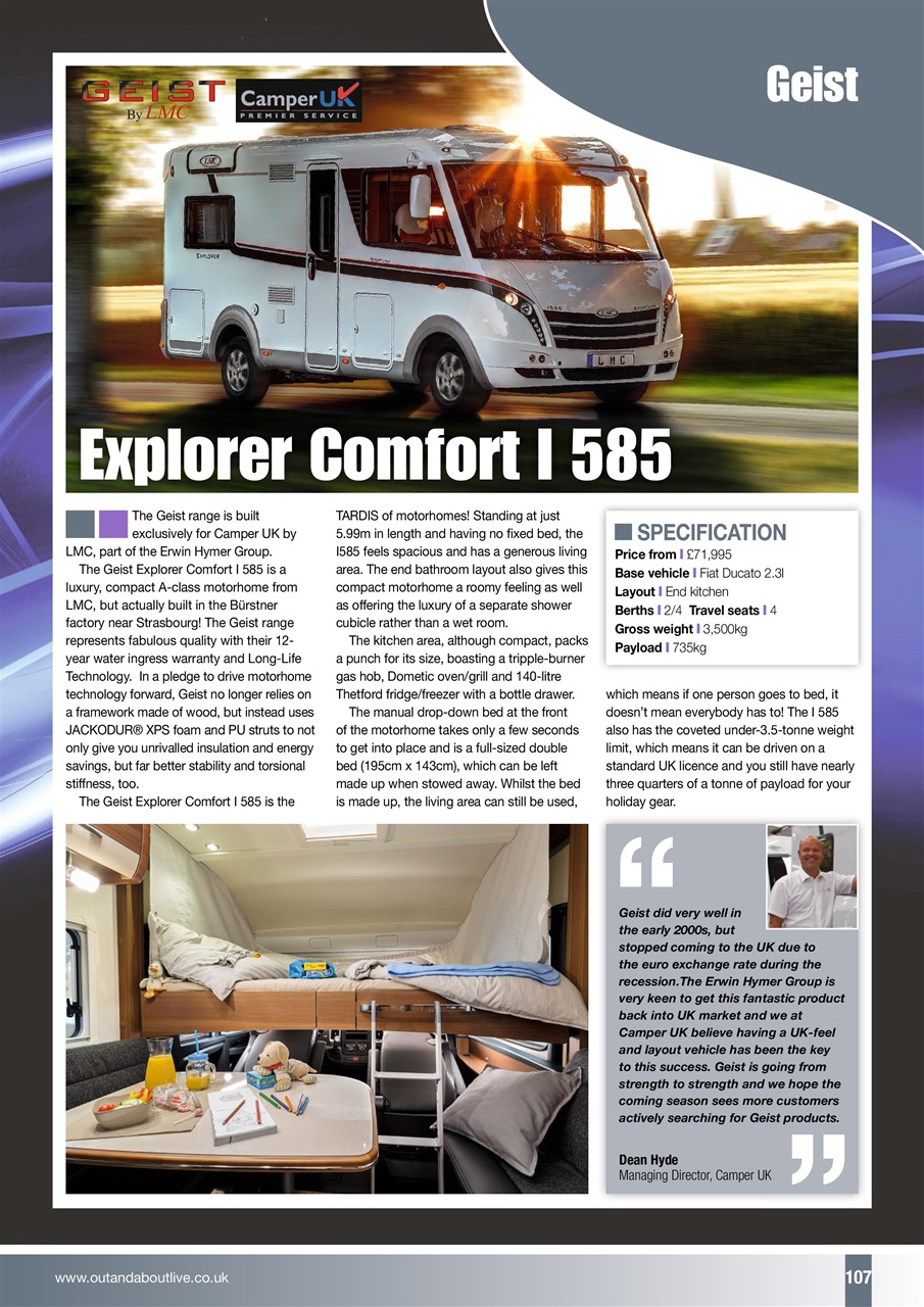 Buying Your Perfect Motorhome Magazine - The Essential Guide to 2019 ...