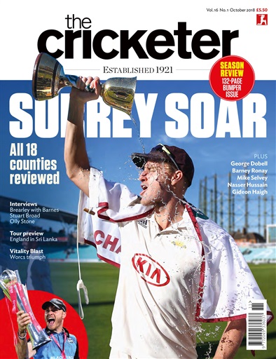 The Cricketer Magazine - October 2018 Back Issue