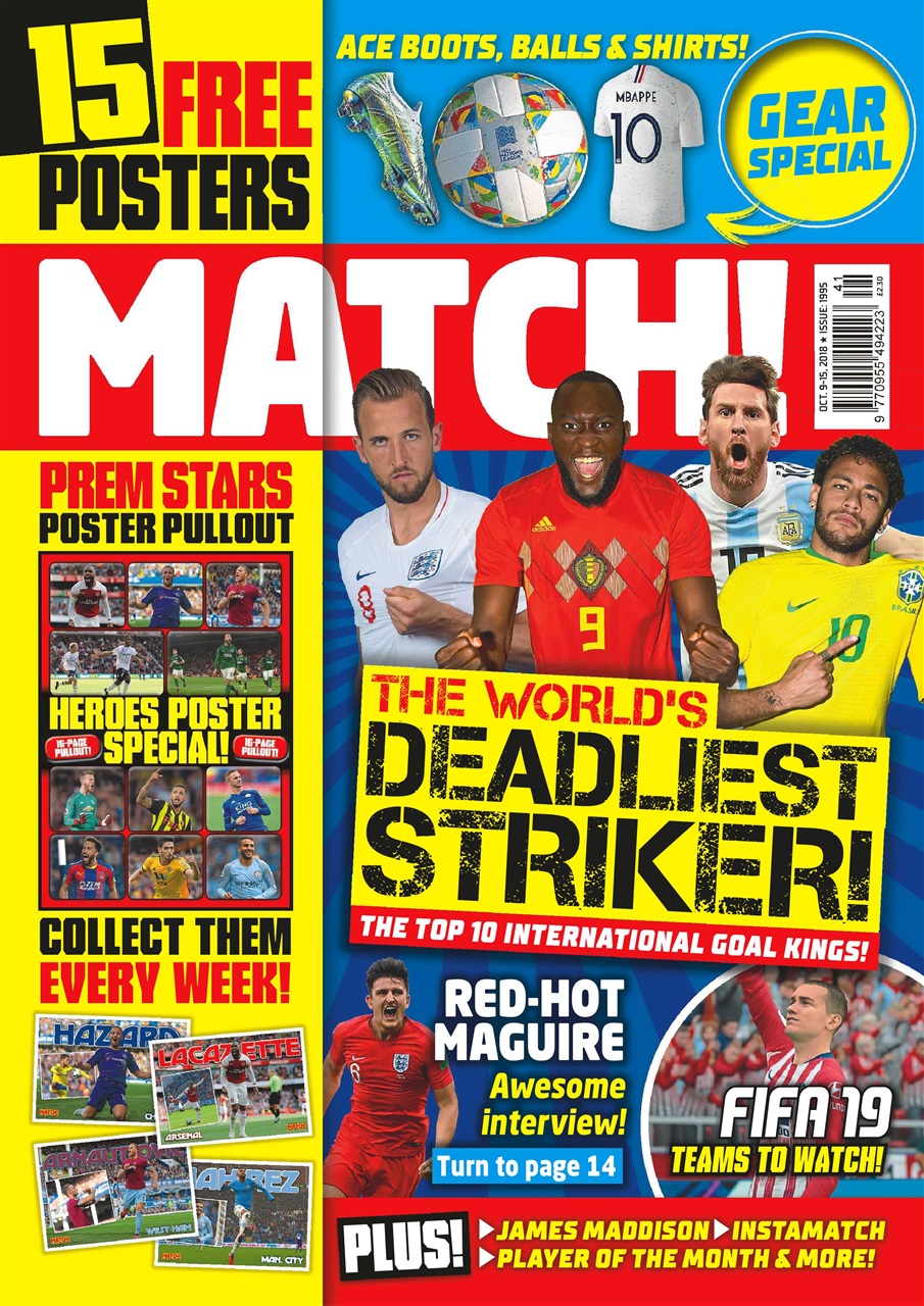 Match Magazine - 09/10/2018 Subscriptions | Pocketmags