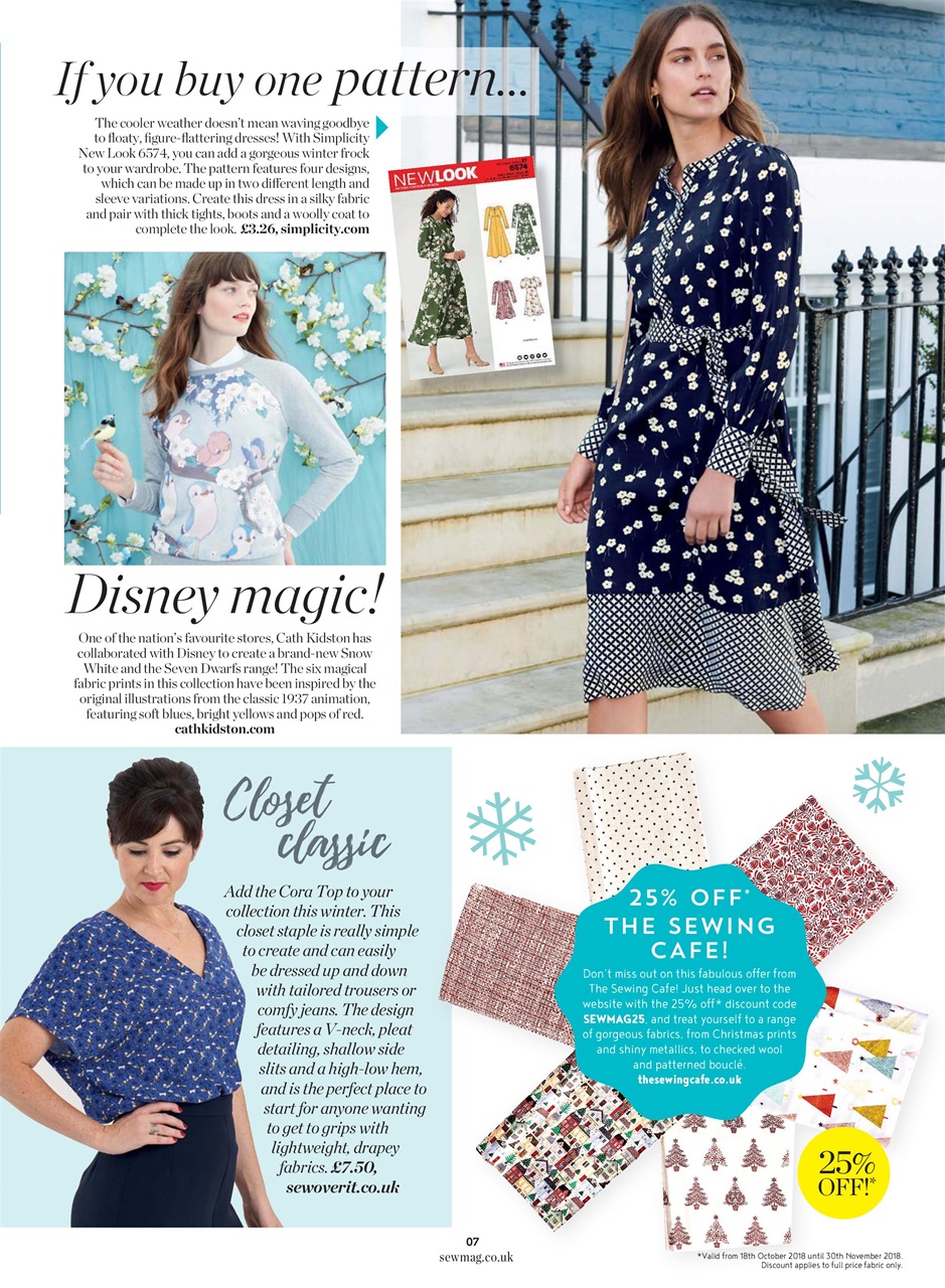 Sew Magazine - Nov-18 Subscriptions | Pocketmags