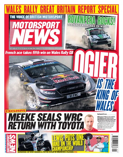 Motorsport News Magazine - 10th October 2018 Back Issue