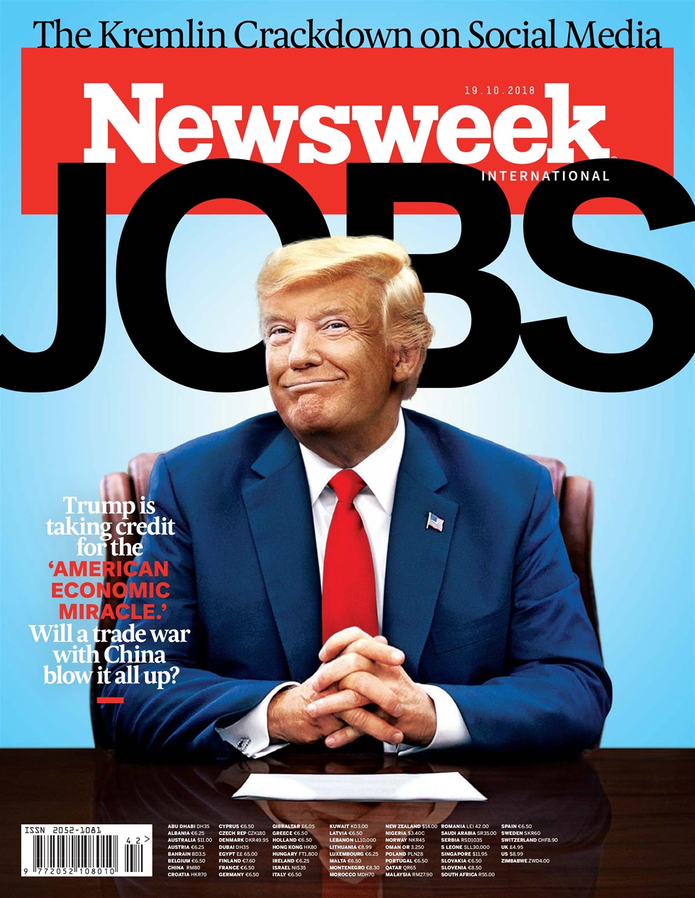 Newsweek International Magazine - 19th October 2018 Back Issue