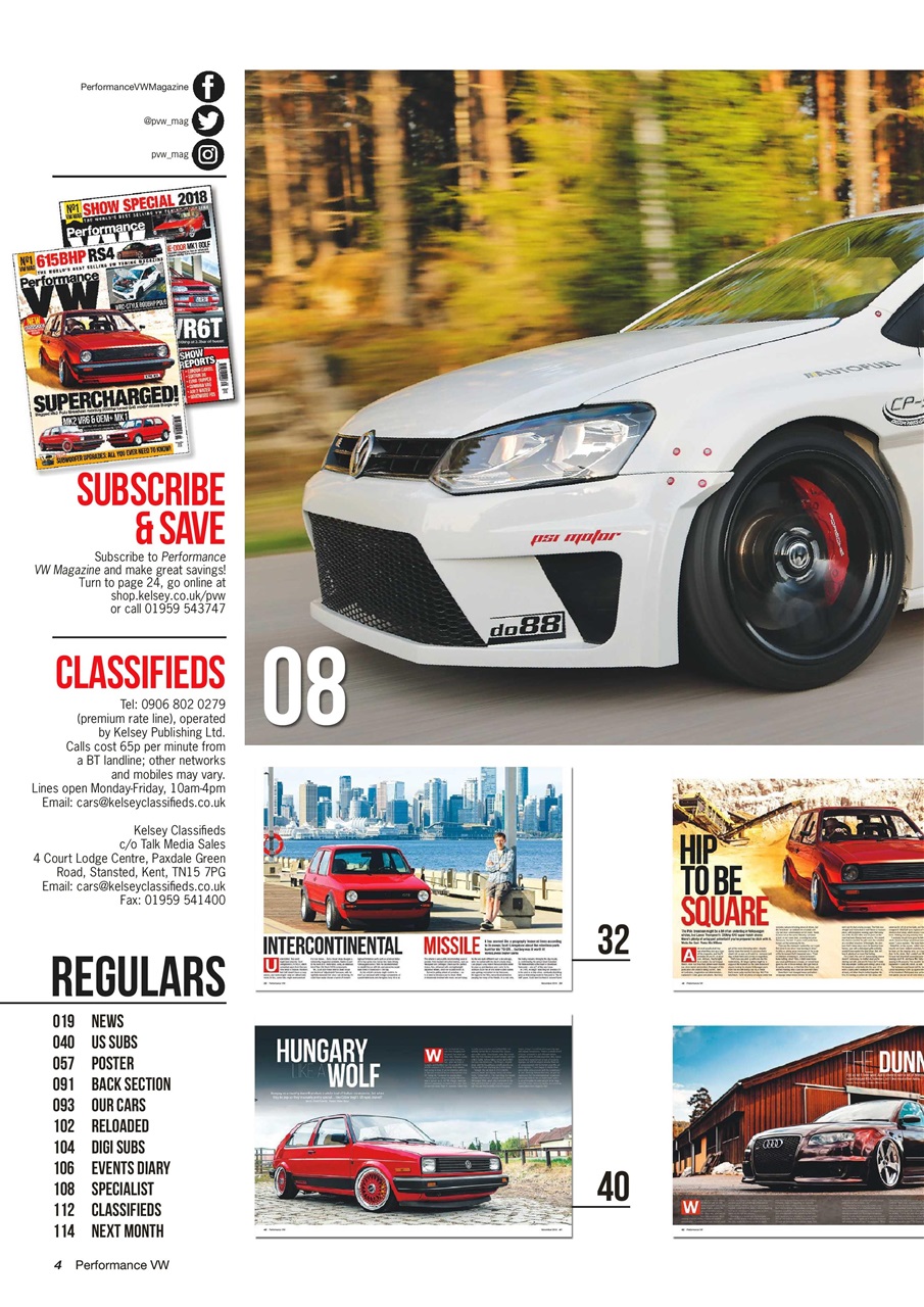 Performance VW Magazine - November 2018 Subscriptions | Pocketmags