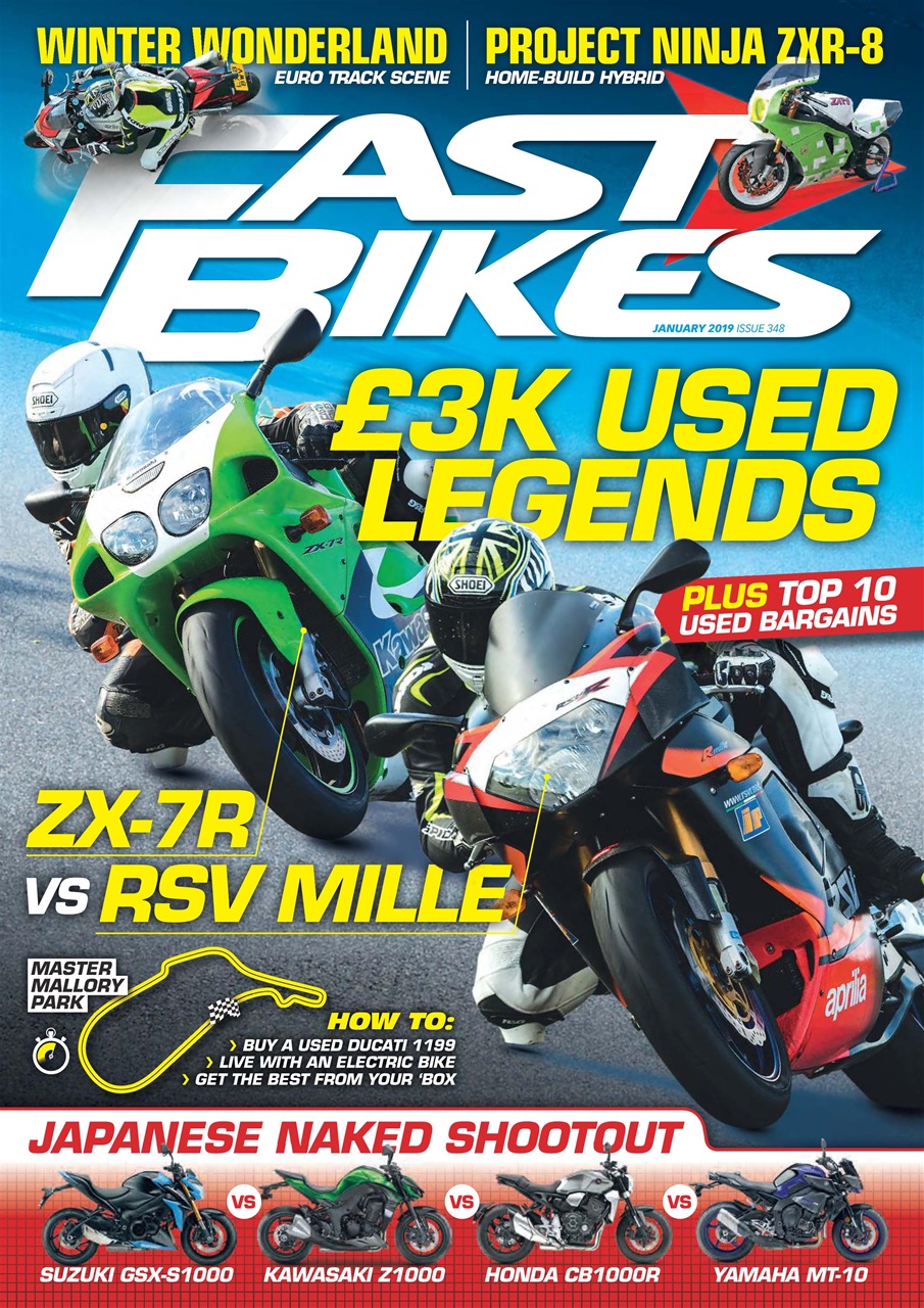 Fast Bikes Magazine - 348 - January 2019 Back Issue Fast Bikes Magazine - 348 - January 2019 Back Issue