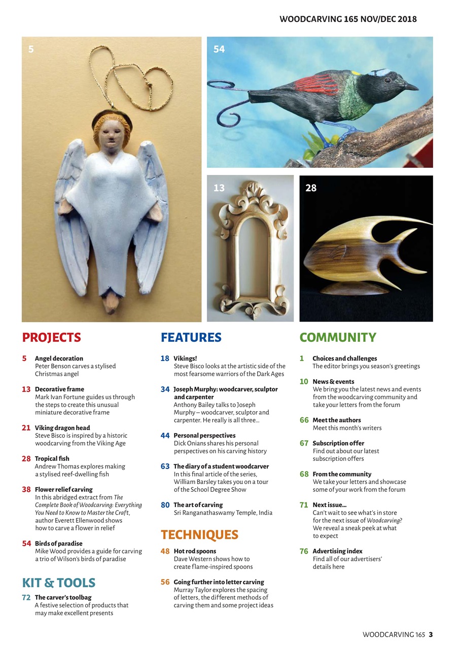 Woodcarving Magazine - Nov/Dec 2018 Subscriptions | Pocketmags