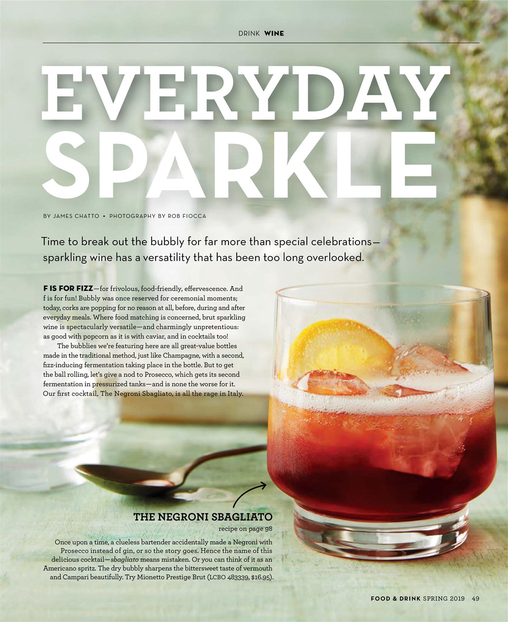 LCBO Food & Drink Magazine - Spring 2019 Subscriptions | Pocketmags