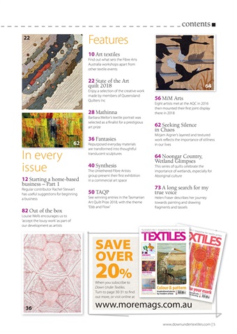 Down Under Textiles Magazine - 34 Subscriptions | Pocketmags