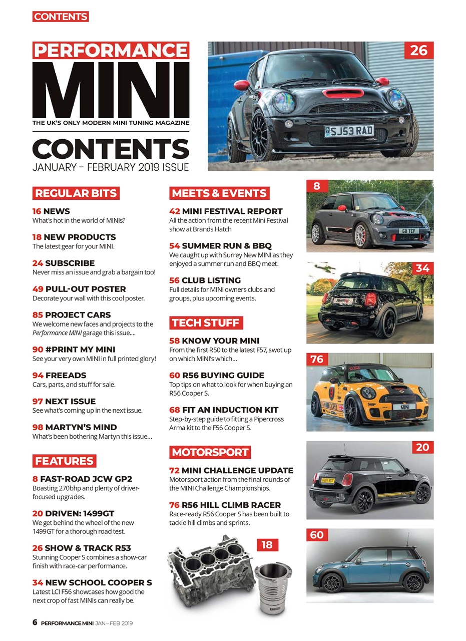 Performance Mini Magazine - Jan/Feb 2019 Back Issue