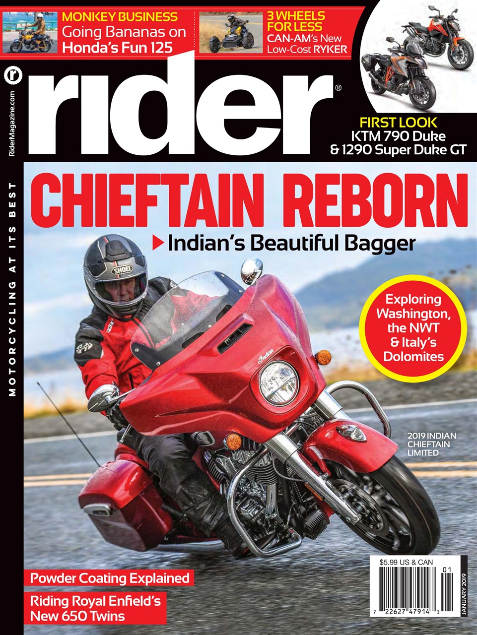 Rider Magazine - January 2019 Back Issue