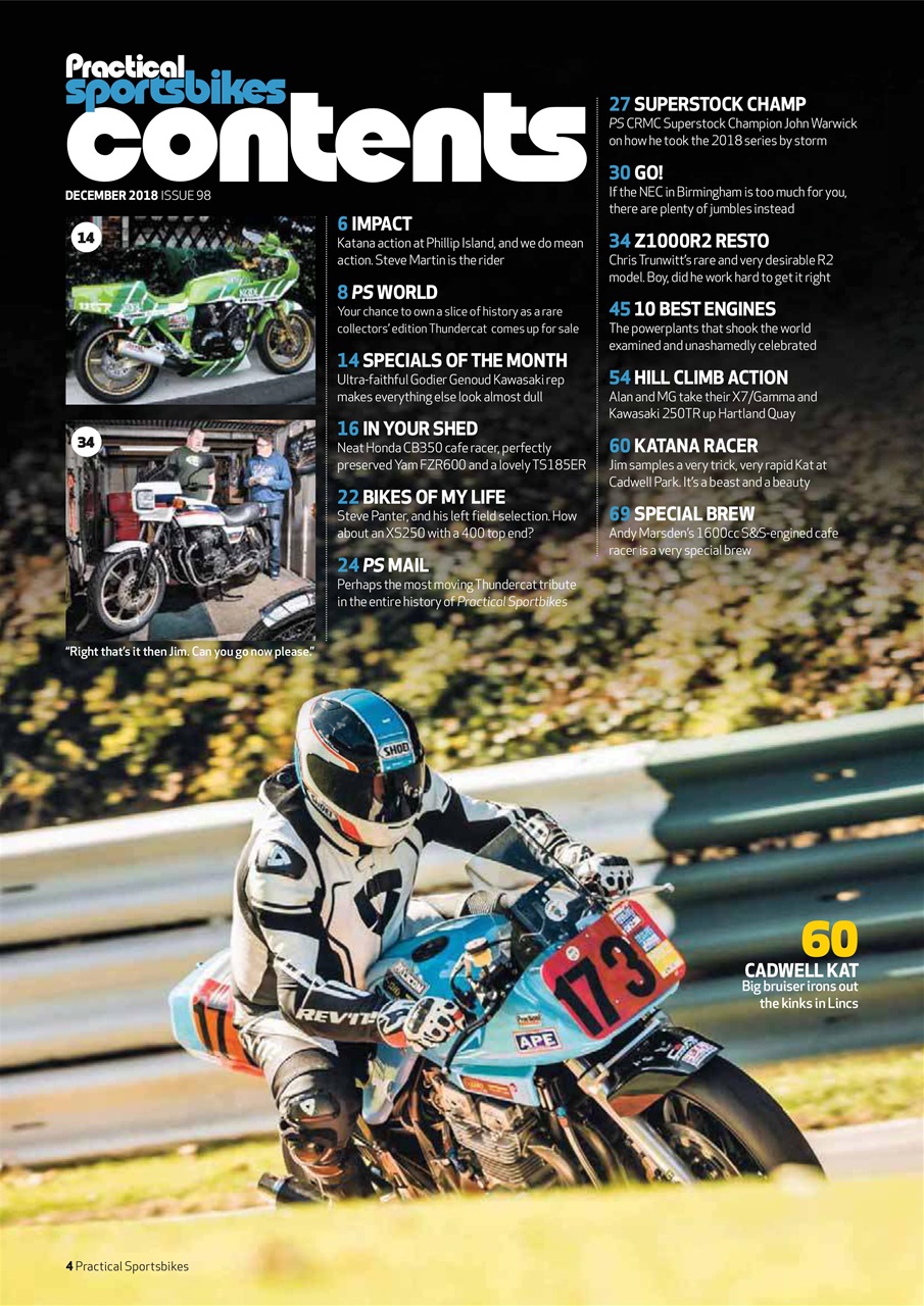 Practical Sportsbikes Magazine - December 2018 Back Issue