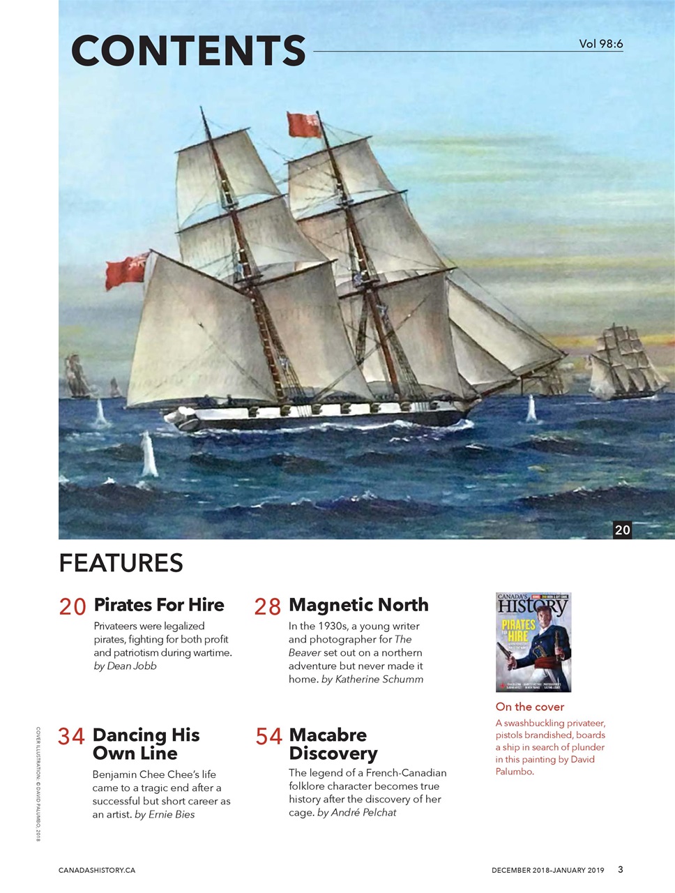 Canada's History Magazine - Dec18/Jan19 Back Issue